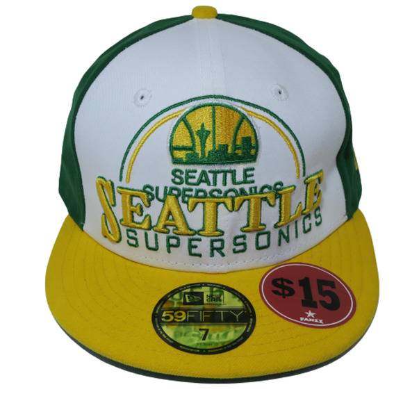 New Era | Accessories | Seattle Supersonics Fitted Sz 7 Cap Hat New Era ...